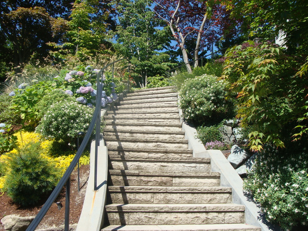 A Laurelhurst Hillside Garden - Traditional - Landscape - Seattle - by ...