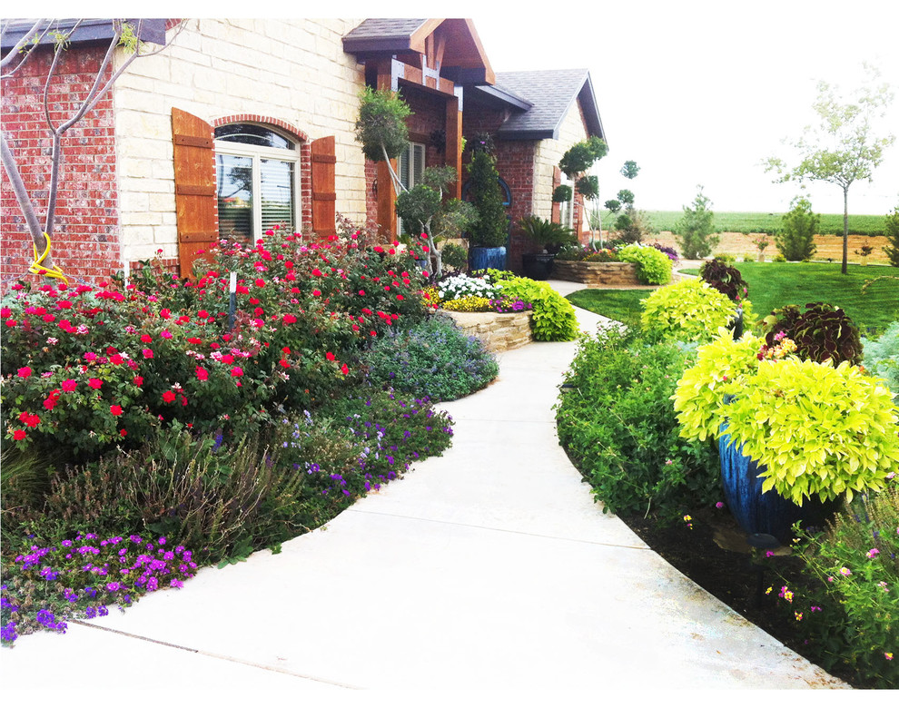 A_ Lubbock Landscape Design, Dirt to Lush - Traditional - Landscape ...