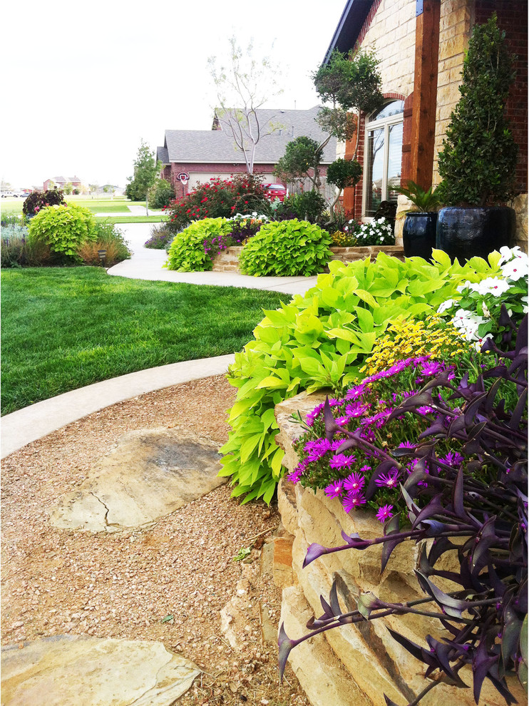 A_ Lubbock Landscape Design, Dirt to Lush - Traditional - Landscape ...