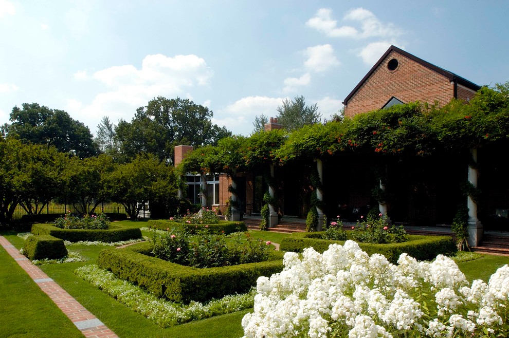 A Modern Farm House - Formal Rose Garden - Traditional - Landscape ...