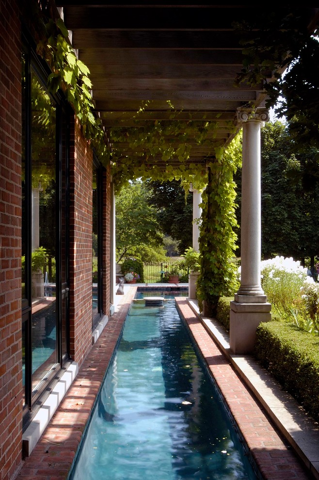 A Modern Farm House - Water Feature - Traditional - Landscape - Chicago ...