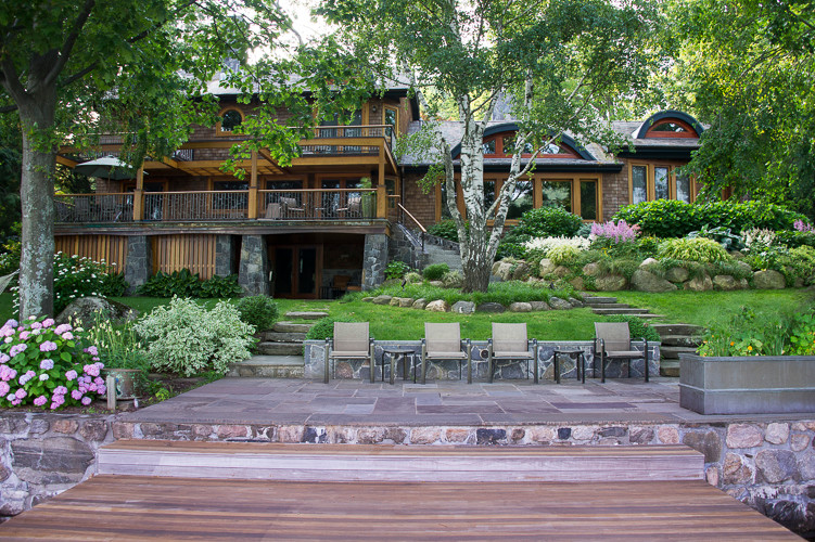 A view from the boat dock - Craftsman - Landscape - New York - by ...