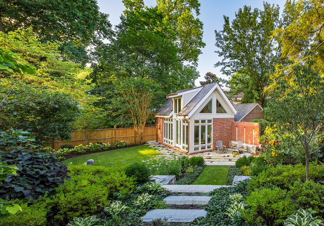 Reimagined Landscape Inspires a Dramatic Garage Conversion