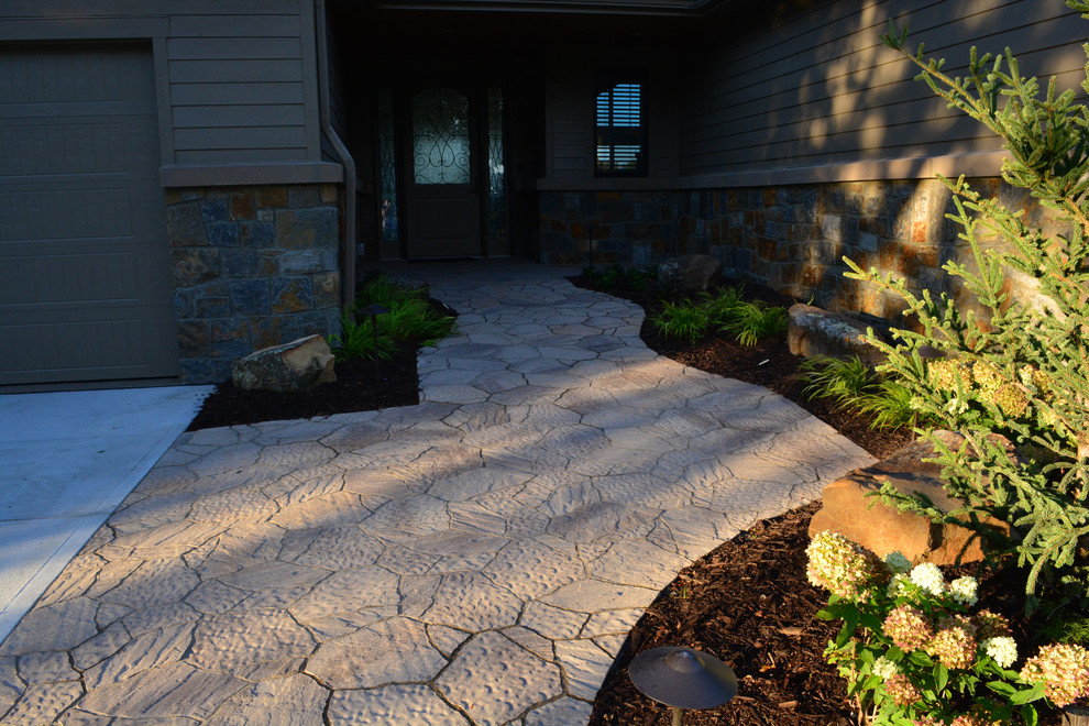 ADA Compliant Paver Entry - Rustic - Landscape - Omaha - by Breaking ...
