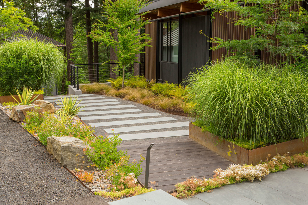 Adam & Stephanie's Complete Landscape Renovation - Modern - Landscape ...