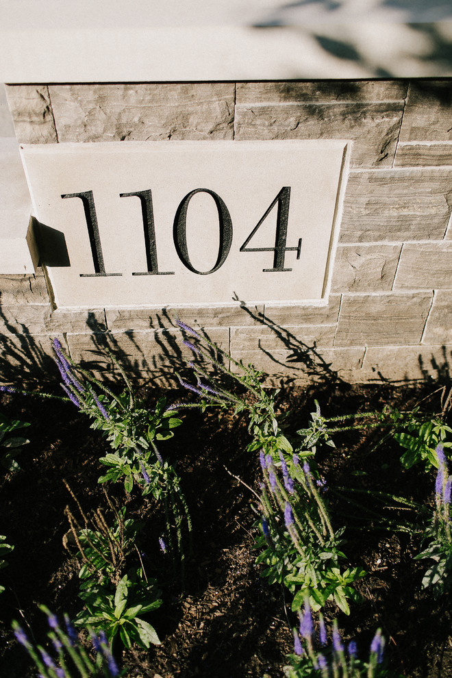 Address Stone - Midcentury - Landscape - Toronto - by LandArt | Houzz