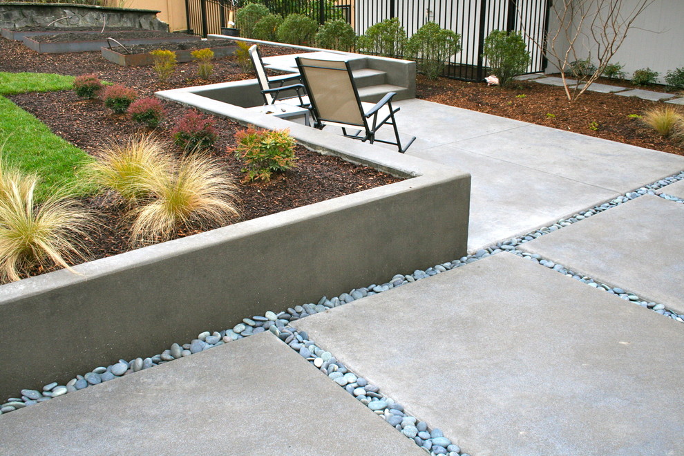 AFTER: Front patio detail - Contemporary - Landscape - Portland - by ...