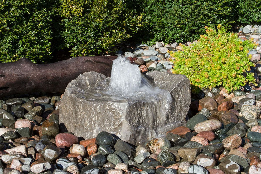 Agawa Falls Handcrafted Bubbling Rock Fountain Kit - Transitional ...