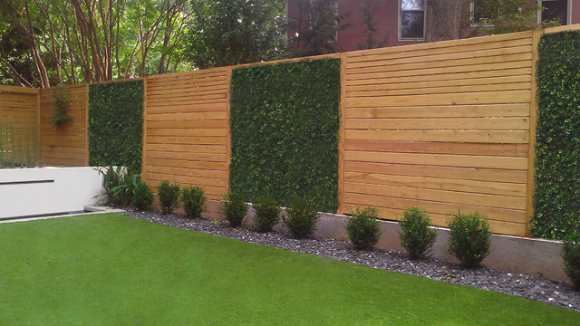 Alternating Textures on Fence Panels - Modern - Garden - Atlanta - by ...
