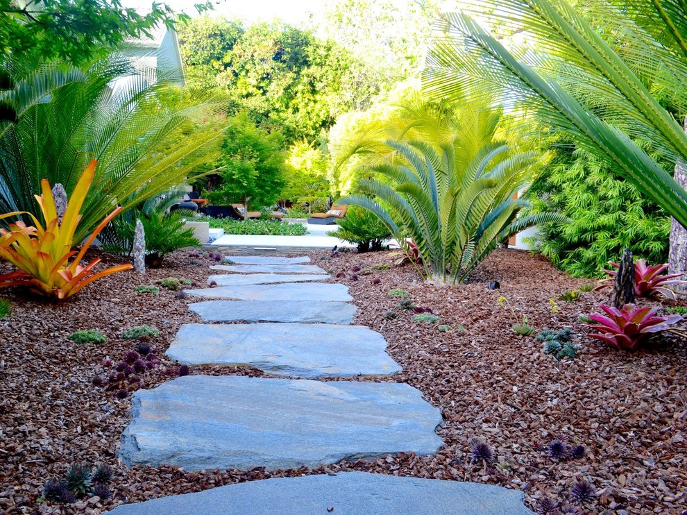 Palisades Landscape Modern Zen Design - Tropical - Landscape - Los ...