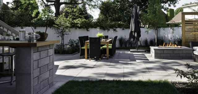 Aménagement de cour arrière / landscaping design - Contemporary ...