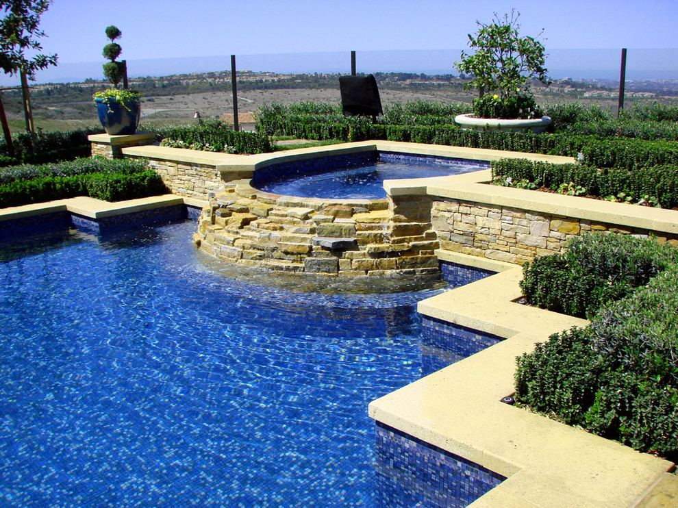AMS Landscape Design Studios - Mediterranean - Pool - Orange County ...