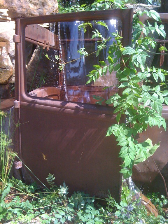 Antique Car Pondless Waterfall, Pondless Waterfalls in Edmond Oklahoma ...