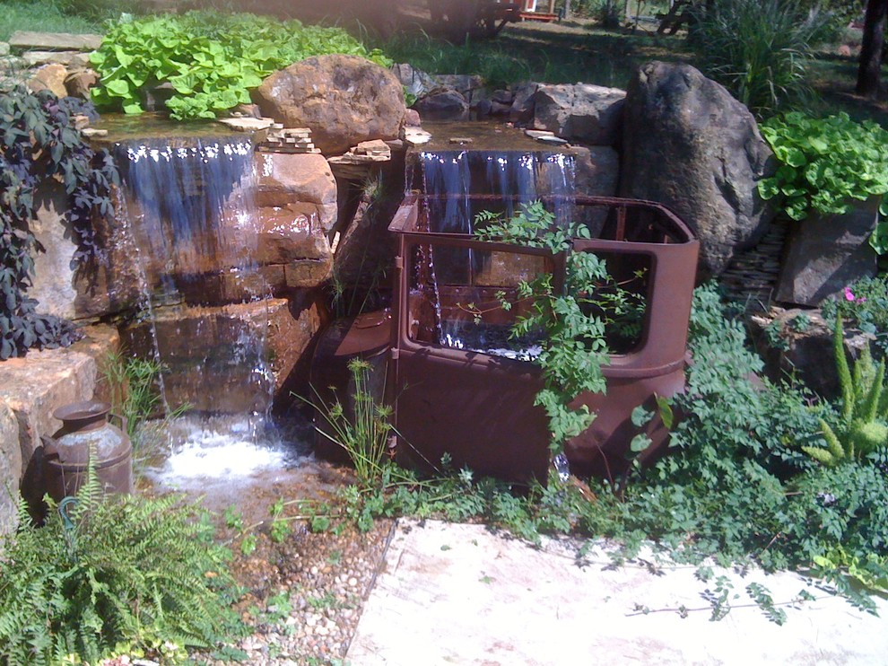 Antique Car Pondless Waterfall, Pondless Waterfalls in Edmond Oklahoma ...