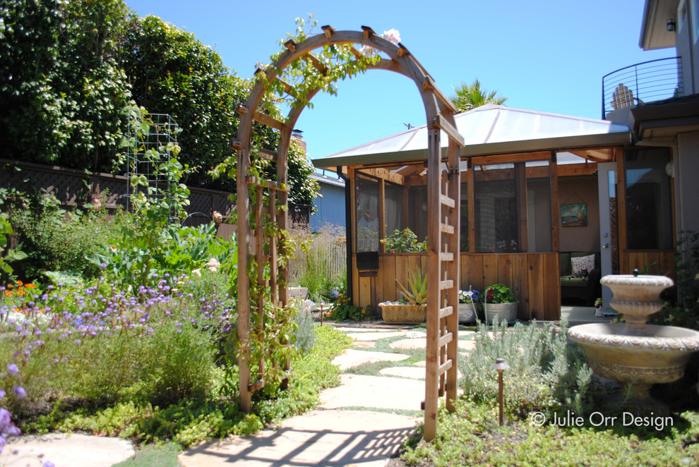 Arched Entry Arbor - Traditional - Landscape - San Francisco - by Julie ...