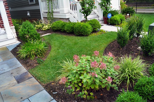 Chicago Land Front Yard Landscaping Walkway Landscaping And