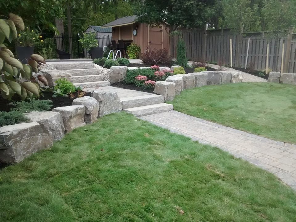 Armour Stone and Flagstone - Traditional - Landscape - Toronto - by ...
