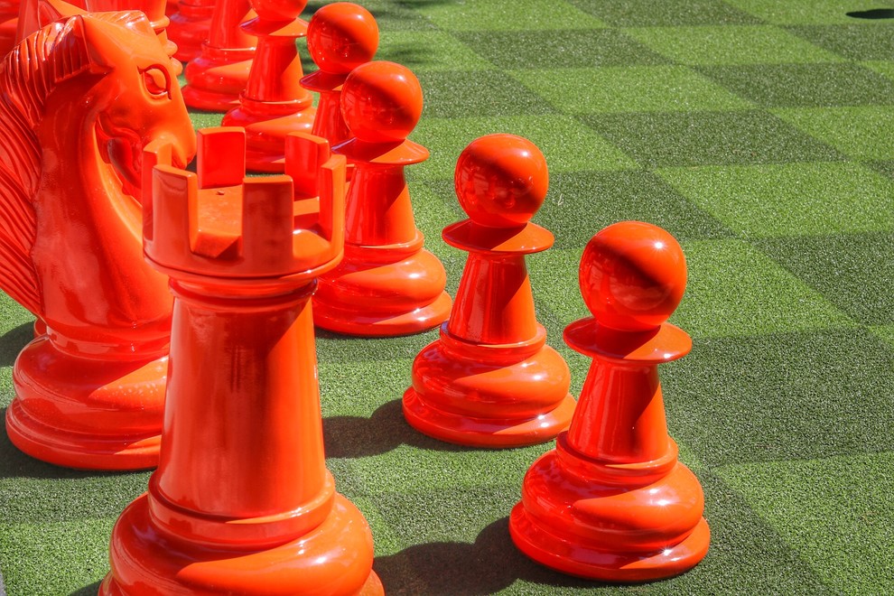 Artificial Grass Chess Board - Traditional - Landscape - Orange County ...
