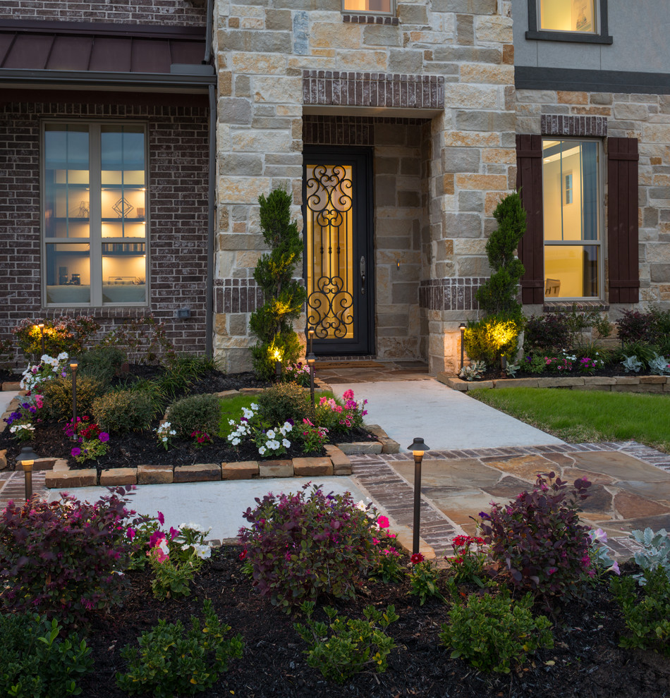 Ashton Woods Model Home - Fieldstone - Traditional - Landscape ...