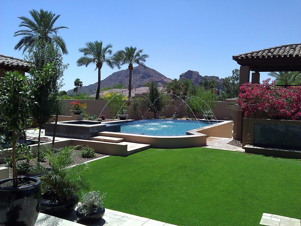 Back Yard Remodel - Modern - Landscape - Phoenix - by Sunset ...