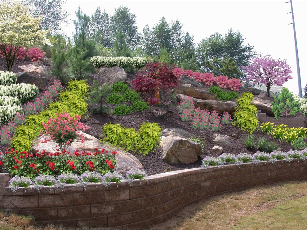 Backyard Hillside - Tamed - Traditional - Landscape - Atlanta - by ...