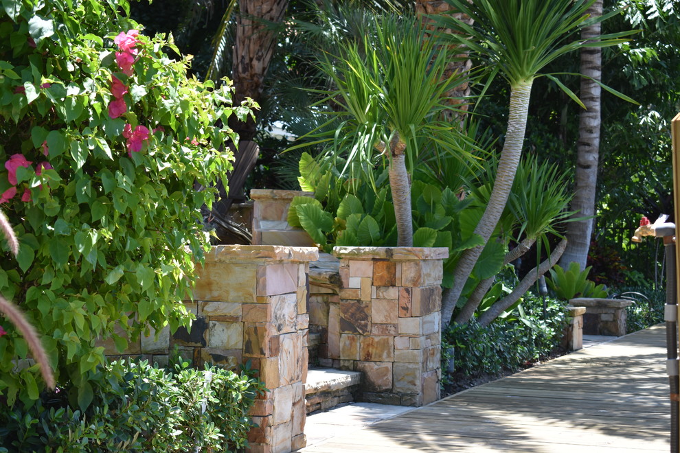 Backyard landscaping - Contemporary - Landscape - Miami - by Matthew ...