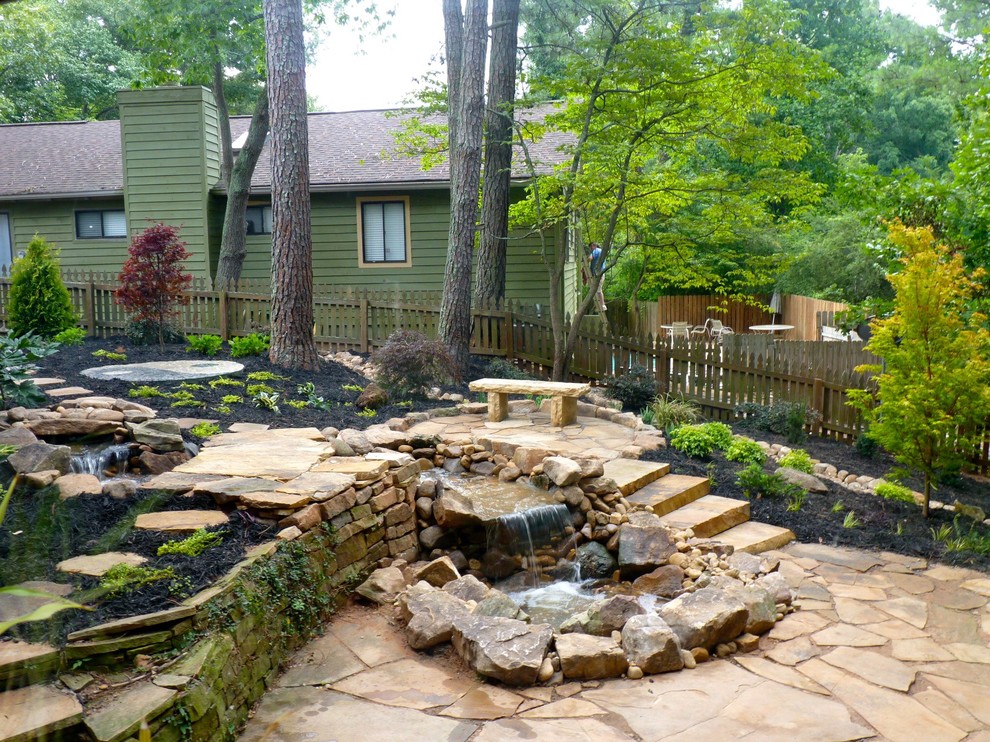 Hardscape with water feature - Traditional - Landscape - Atlanta - by ...