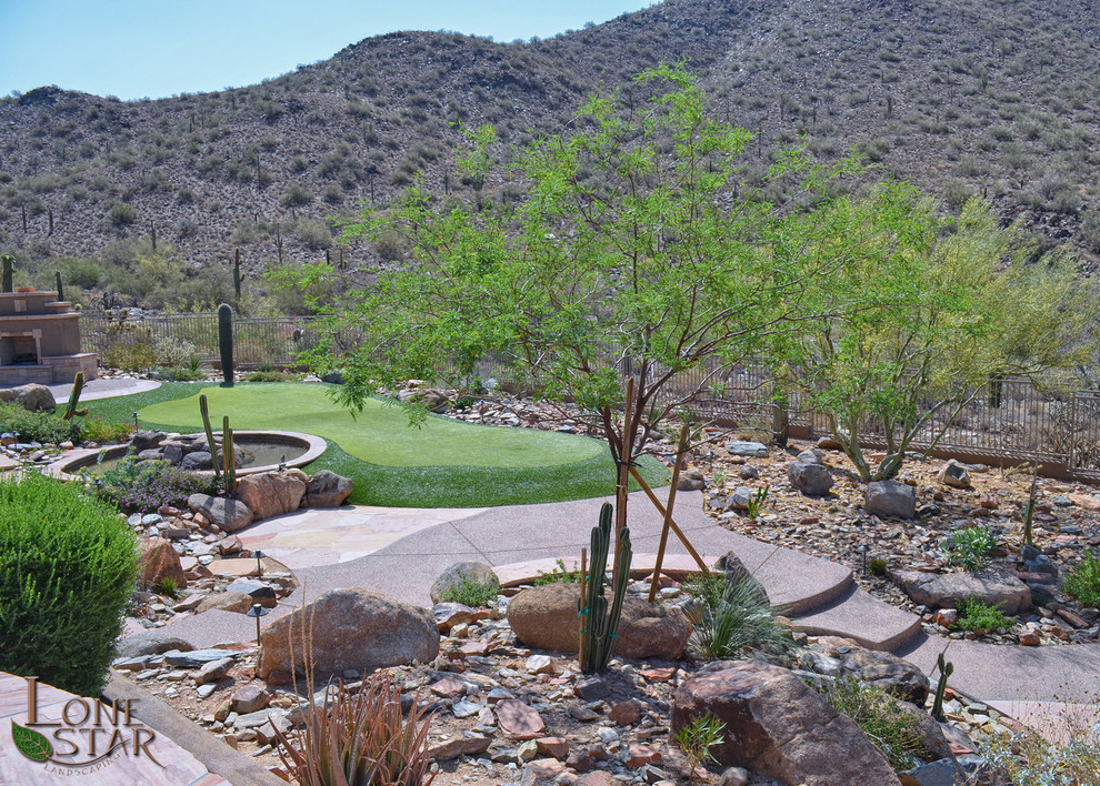 Backyard Resort - Traditional - Landscape - Phoenix - by Lone Star ...