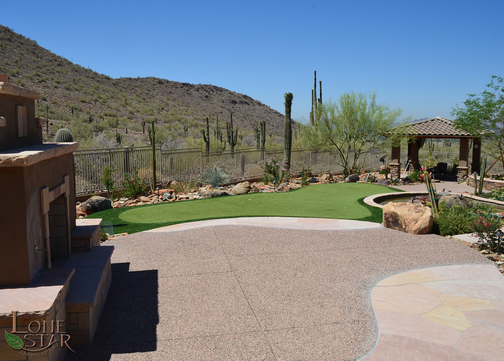 Backyard Resort - Traditional - Landscape - Phoenix - by Lone Star ...