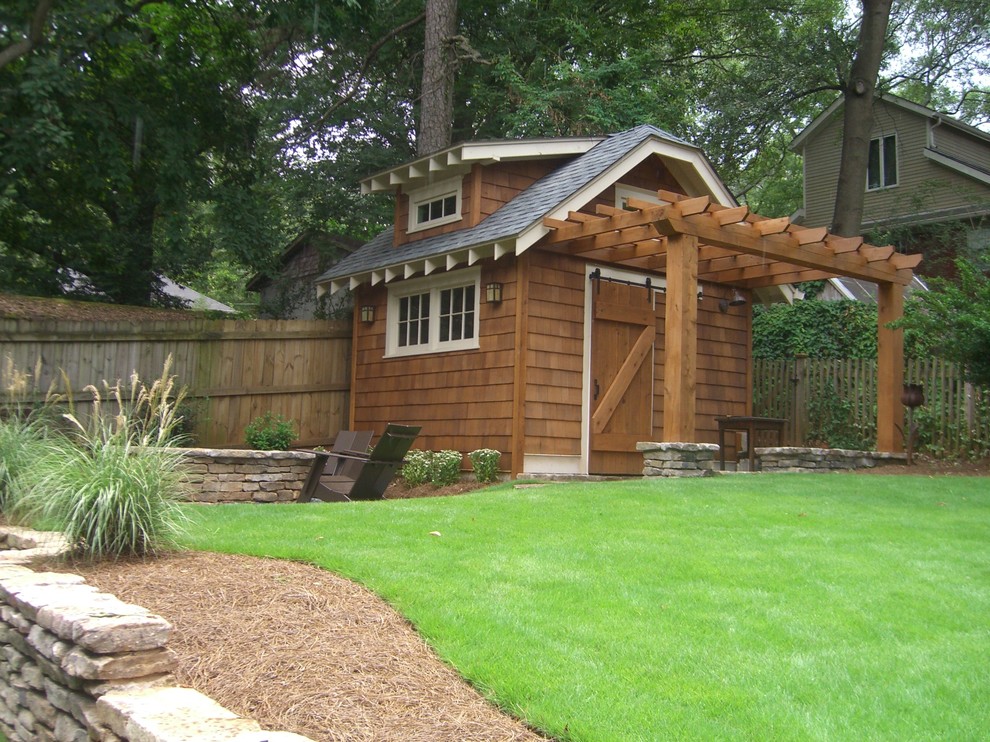 backyard retreat in town Atlanta - Craftsman - Landscape - Atlanta - by ...