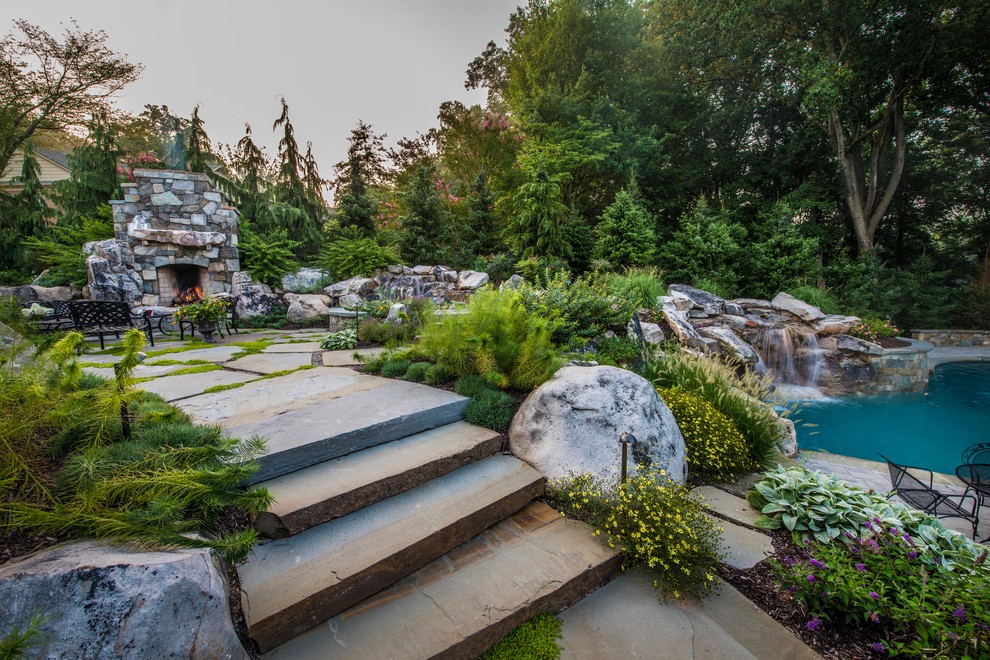 Backyard Sanctuary - Rustic - Landscape - DC Metro - by SURROUNDS ...