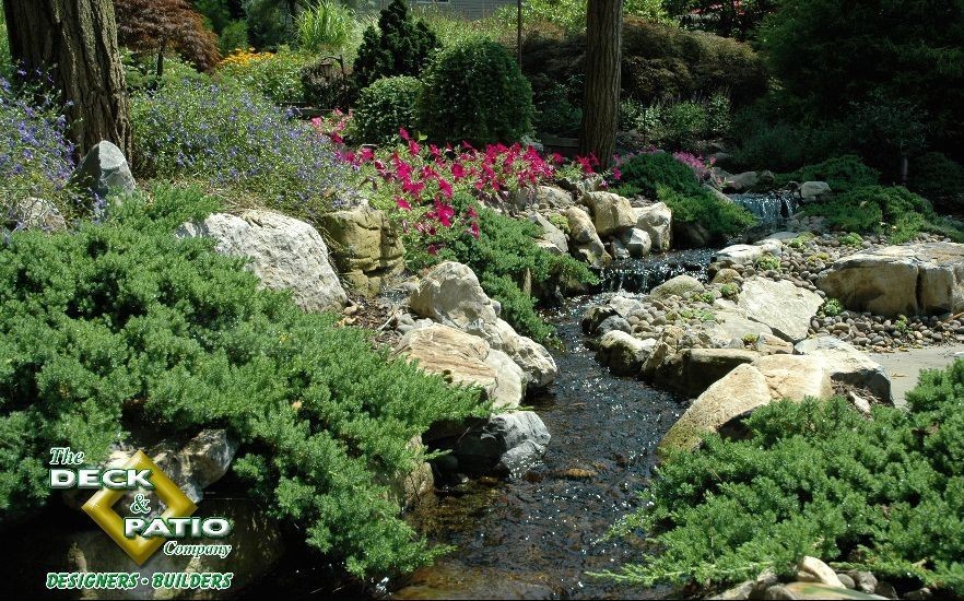 Backyard Streams with Landscaping: - Landscape - New York - by Deck and ...