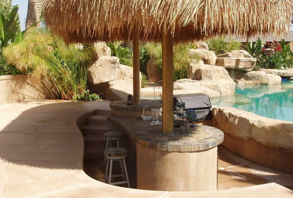 Barbeque Structures, Patio Structures,Firepits - Tropical - Landscape ...