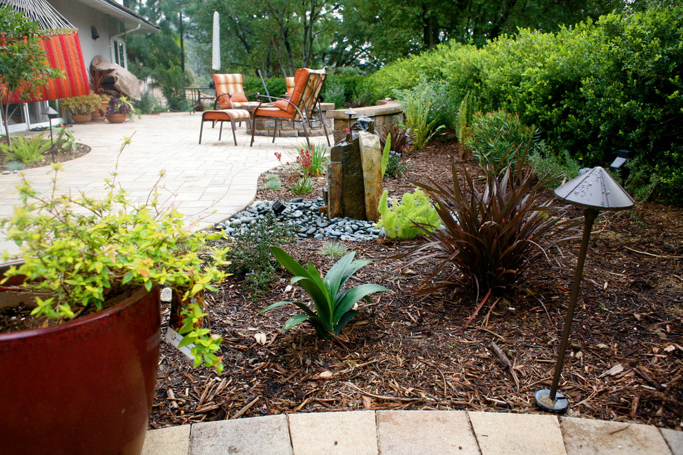 Basalt Columns & Fire Pit - Modern - Landscape - Los Angeles - by ...
