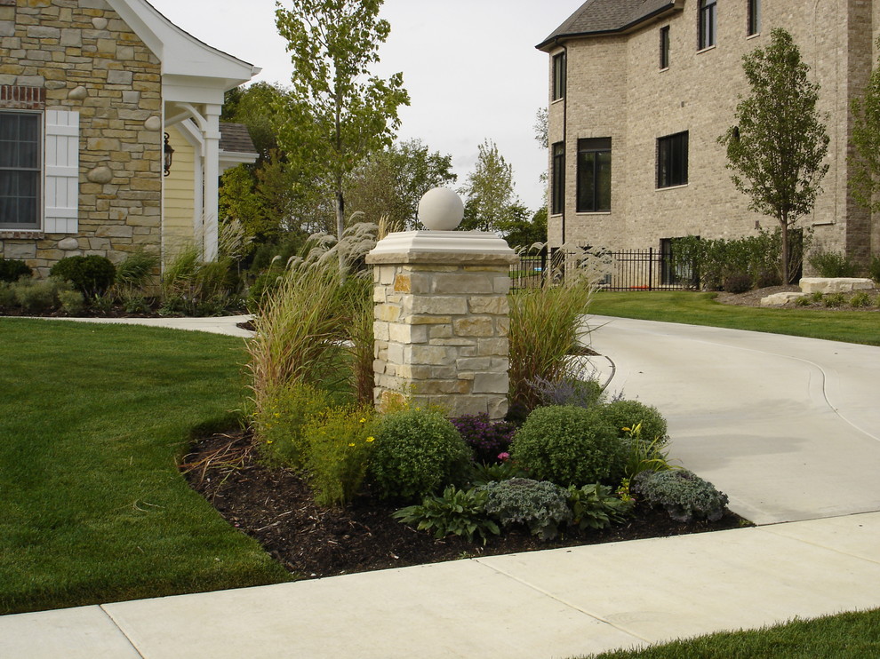 French Colonial Landscape with year round color - Traditional ...