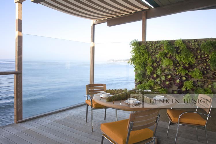 Beach Deck with Living Wall - Contemporary - Landscape - Los Angeles ...