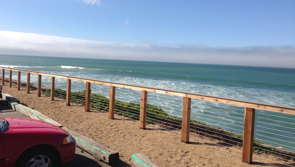 Beach Front Cable Railing - Beach Style - Landscape - San Diego - by ...
