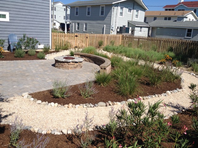 Beach House Fire Pit - Beach Style - Garden - Other - by Sandscapes ...