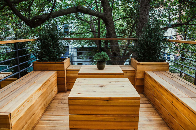 Bed Stuy Bespoke Deck - Modern - Deck - New York - by Outside Space NYC ...