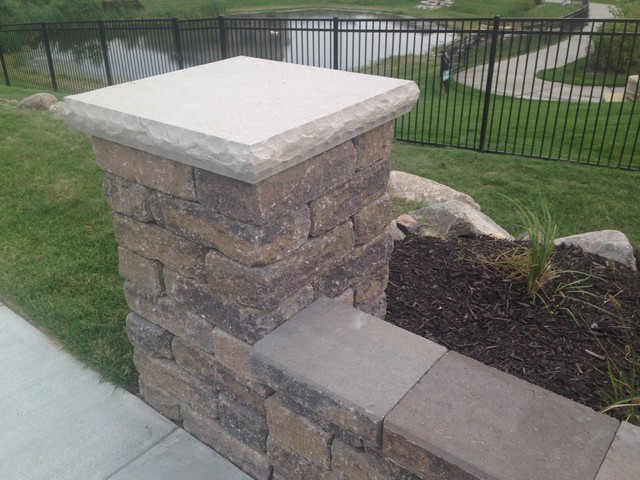 Belgian Block Seating Wall, Granite Boulder Retaining Wall, Paver Patio ...