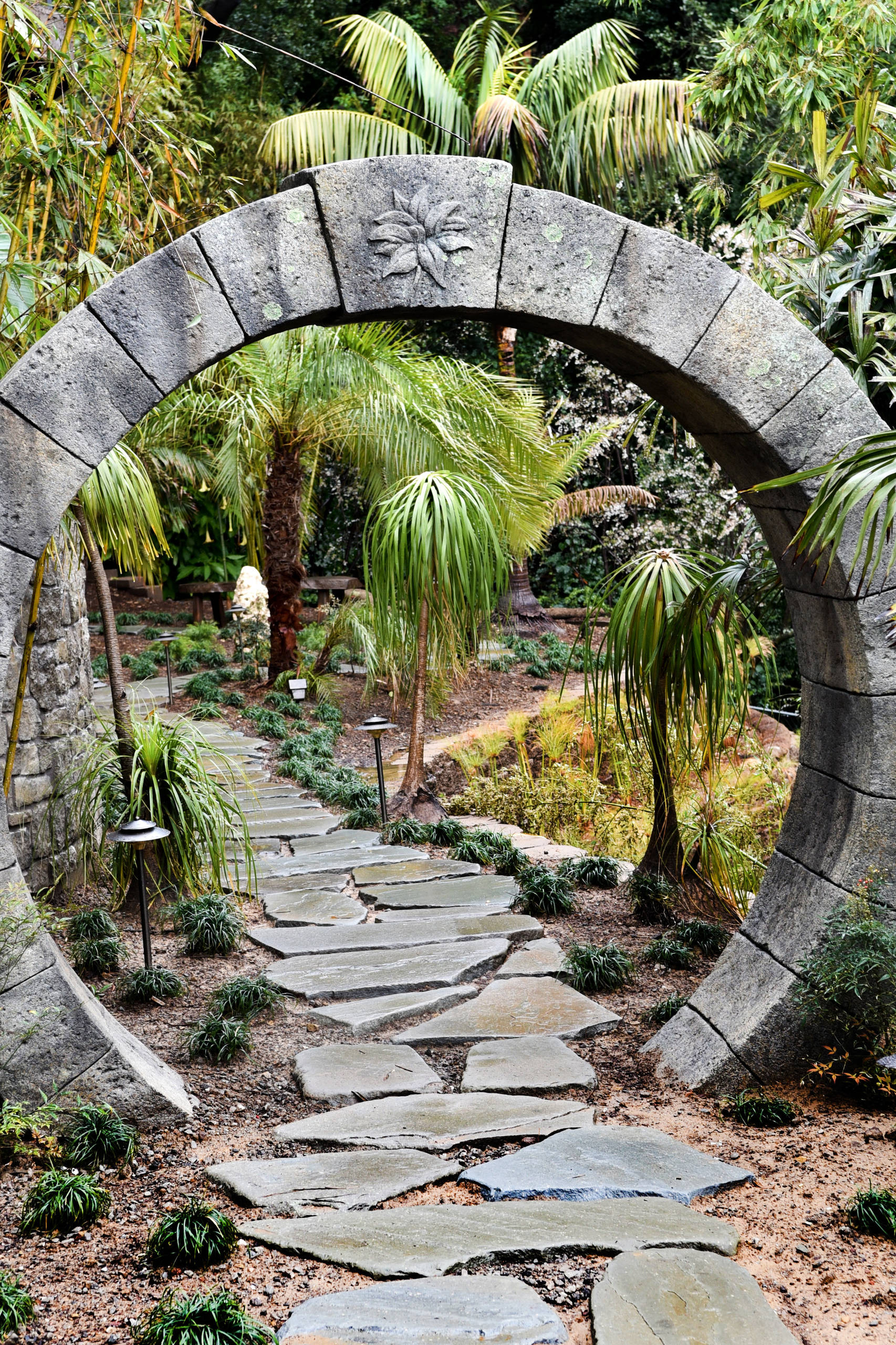 Tropical Stone Pathway Garden Design Natural Stone Pathways To