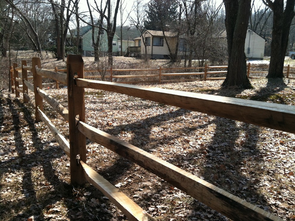 Bloomfield | Rustic Split-Rail Corral - Rustic - Landscape - Boston ...