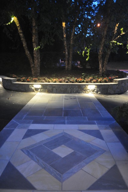 Blue Flagstone Inlay - Classique - Jardin - Washington, D.C. - par ...