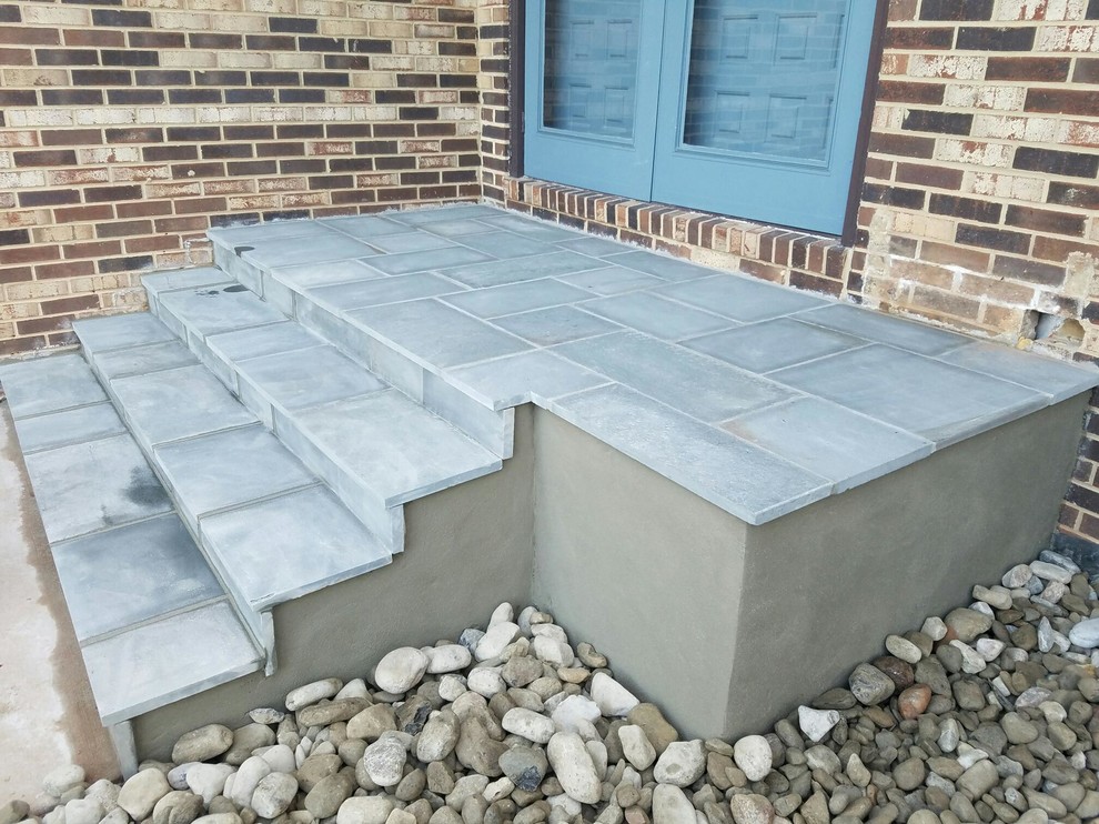 Bluestone front entrance porch and steps - Garten - Baltimore - von ...