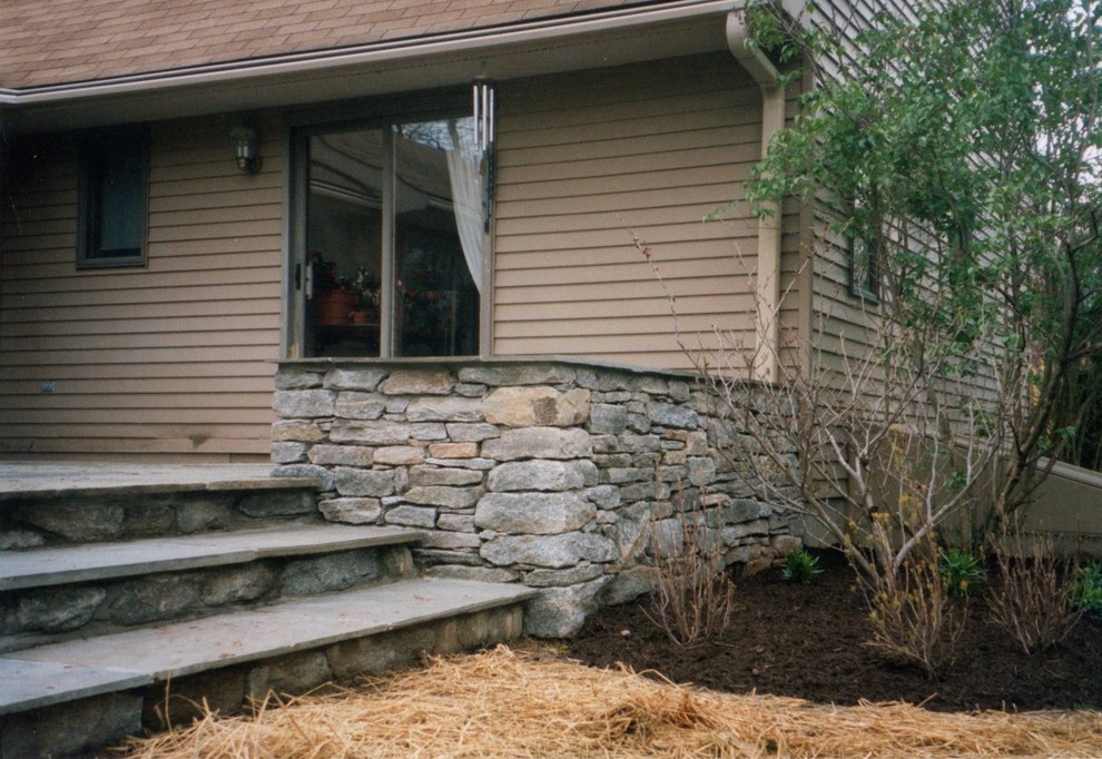 Bluestone patio and planter boxes - Modern - Landscape - Bridgeport ...