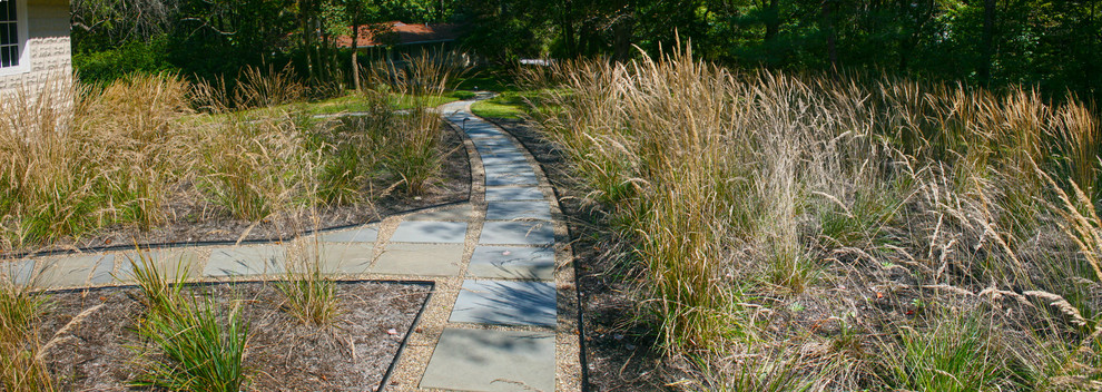 Bluestone Stepper Pathway - Contemporary - Landscape - Other - by ...