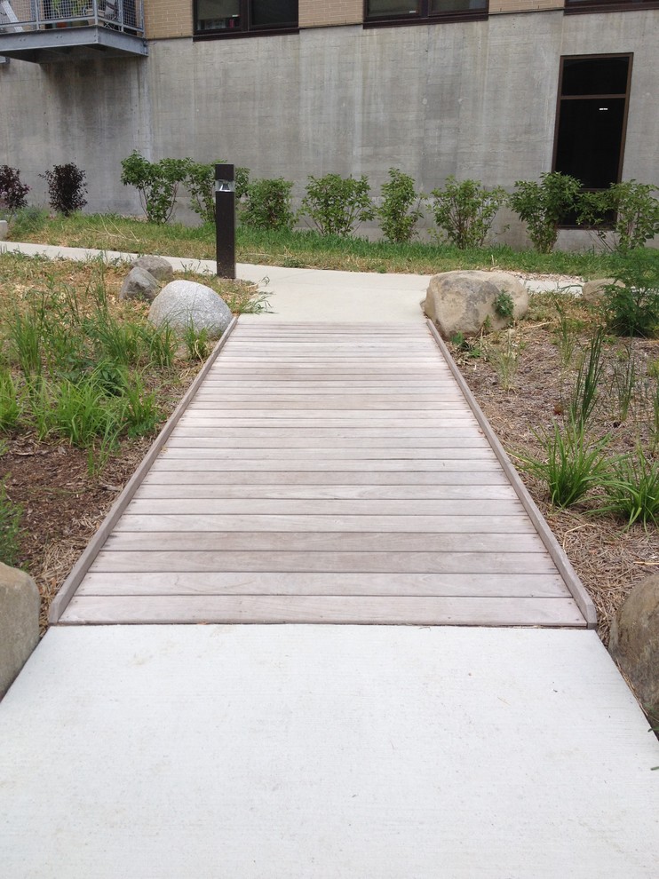 Boardwalk over Raingarden Swale - Contemporary - Landscape - Other - by ...