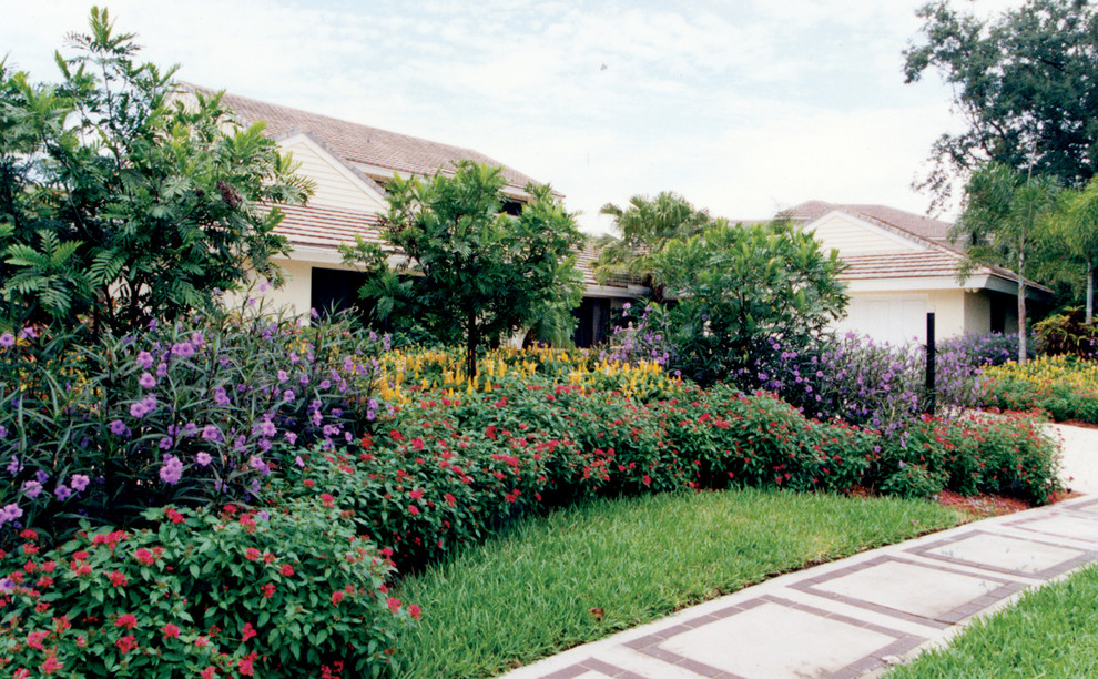 Boca Raton Flower Garden Makeover - Transitional - Landscape - Miami ...