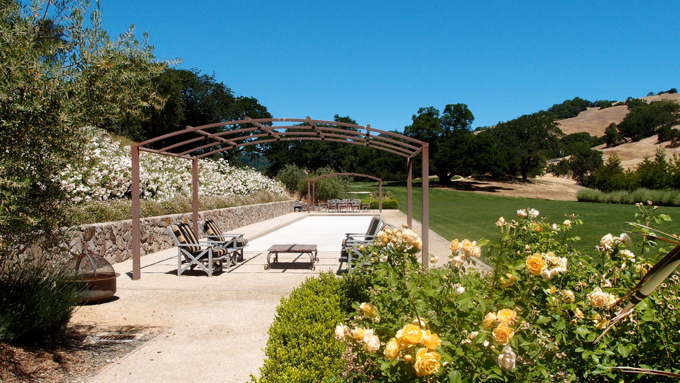 Bocce, Golf and Roses in Wine Country - Mediterranean - Landscape - San ...