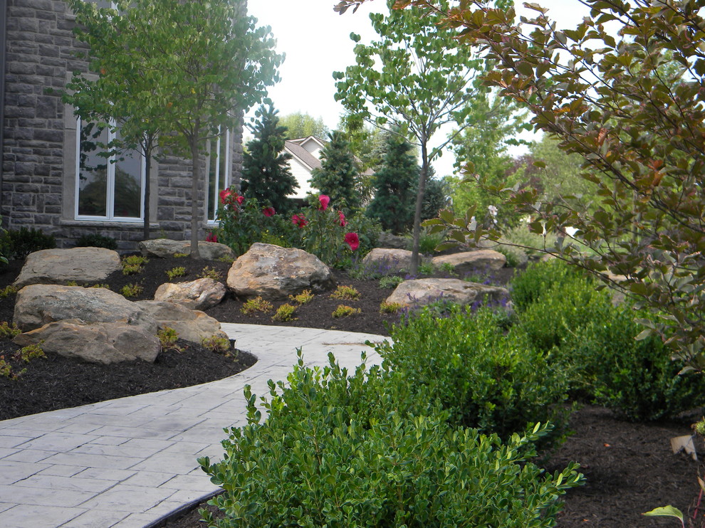 Boulder Placement - Landscape - Cleveland - by Falling Waters Ohio LLC ...